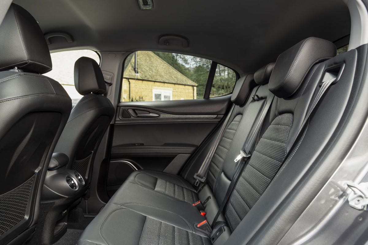 AR Stelvio int back seats legroom – Wheels Within Wales