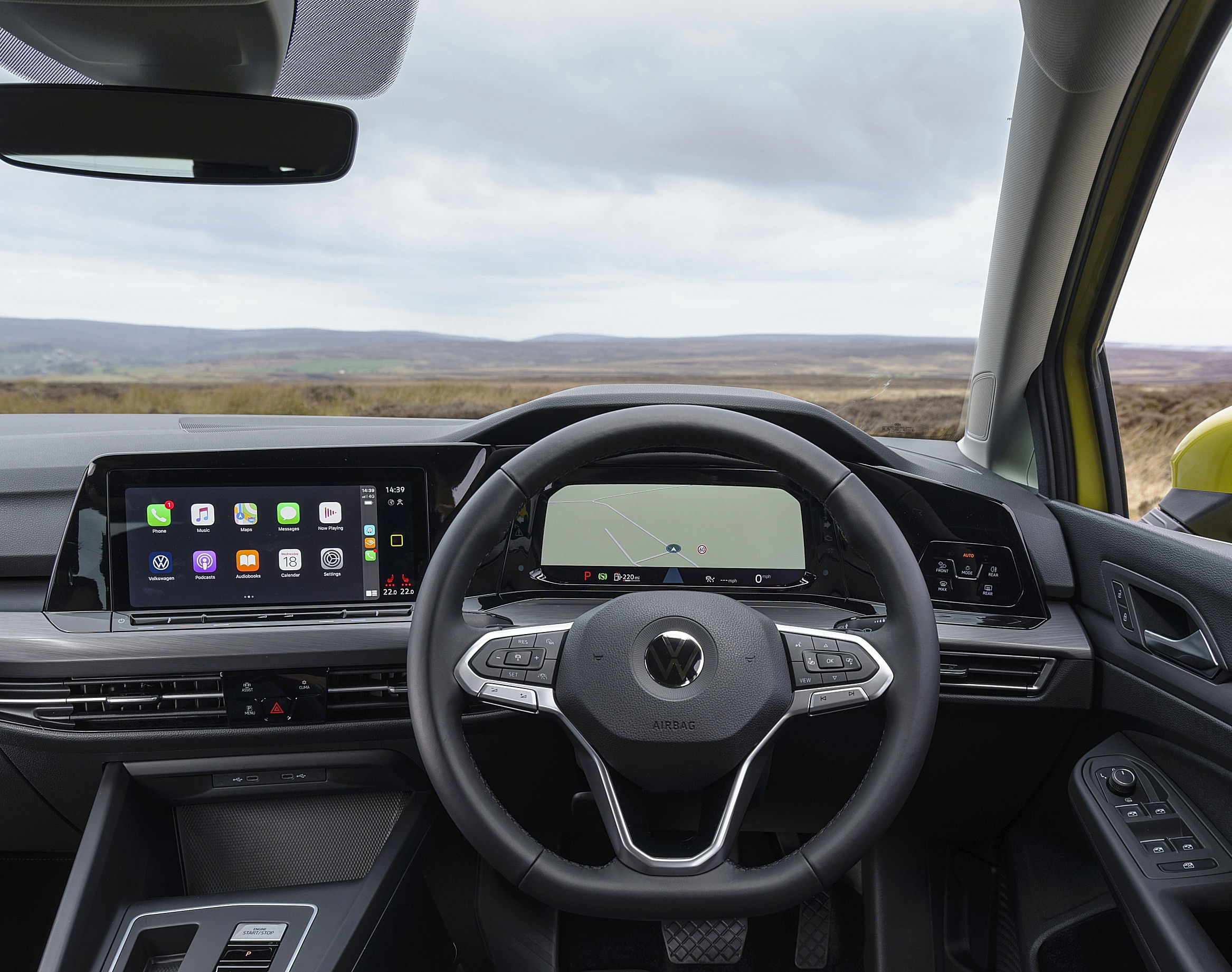 VW Golf 8 Innovision cockpit driving controls – Wheels Within Wales