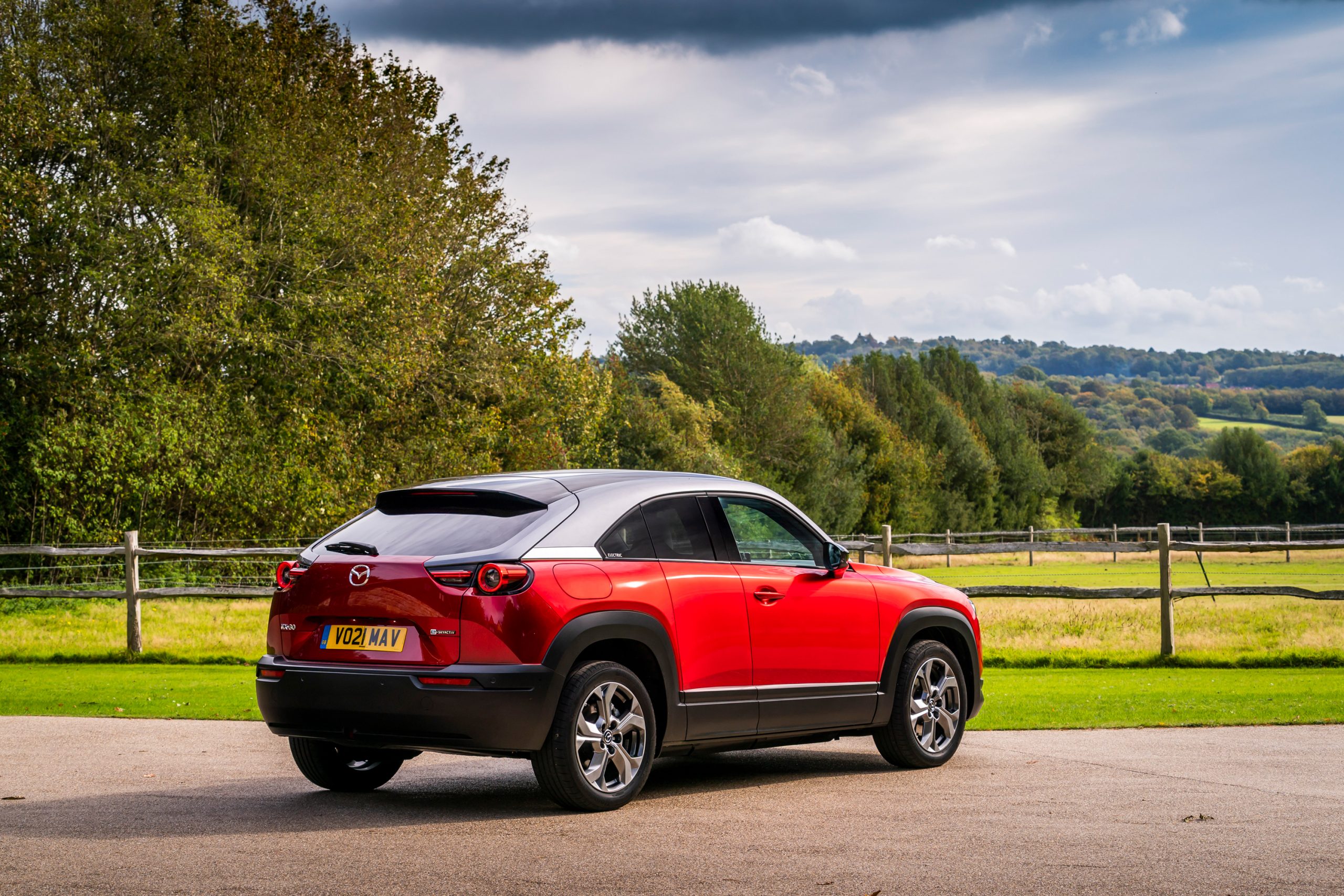 Mazda-MX-30-GT-Sport-Tech-ext static rear – Wheels Within Wales